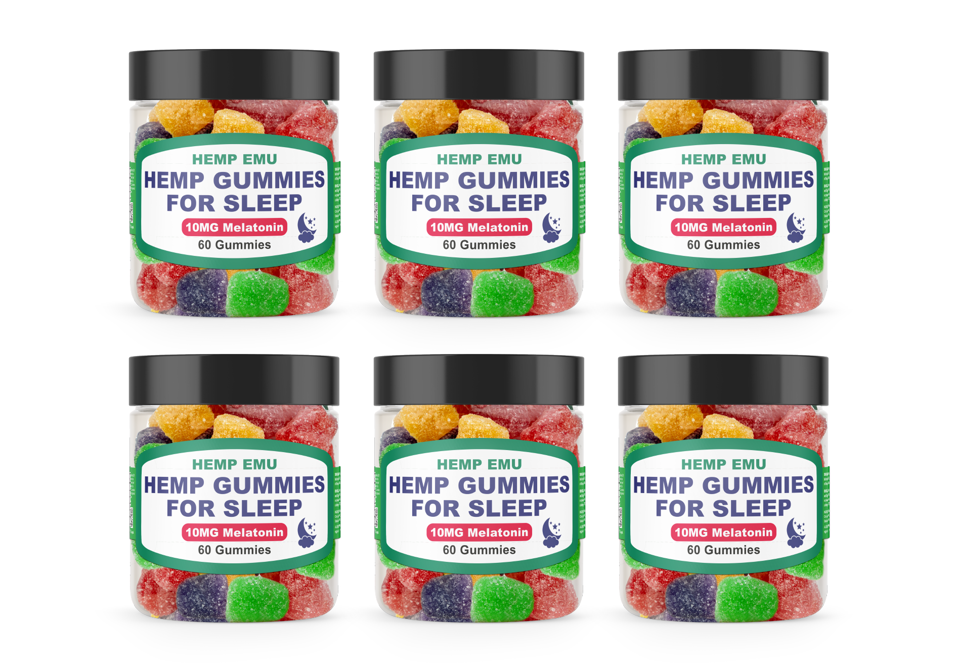 6 Pack Hemp Gummies For Sleep Bundle – Hemp Emu™